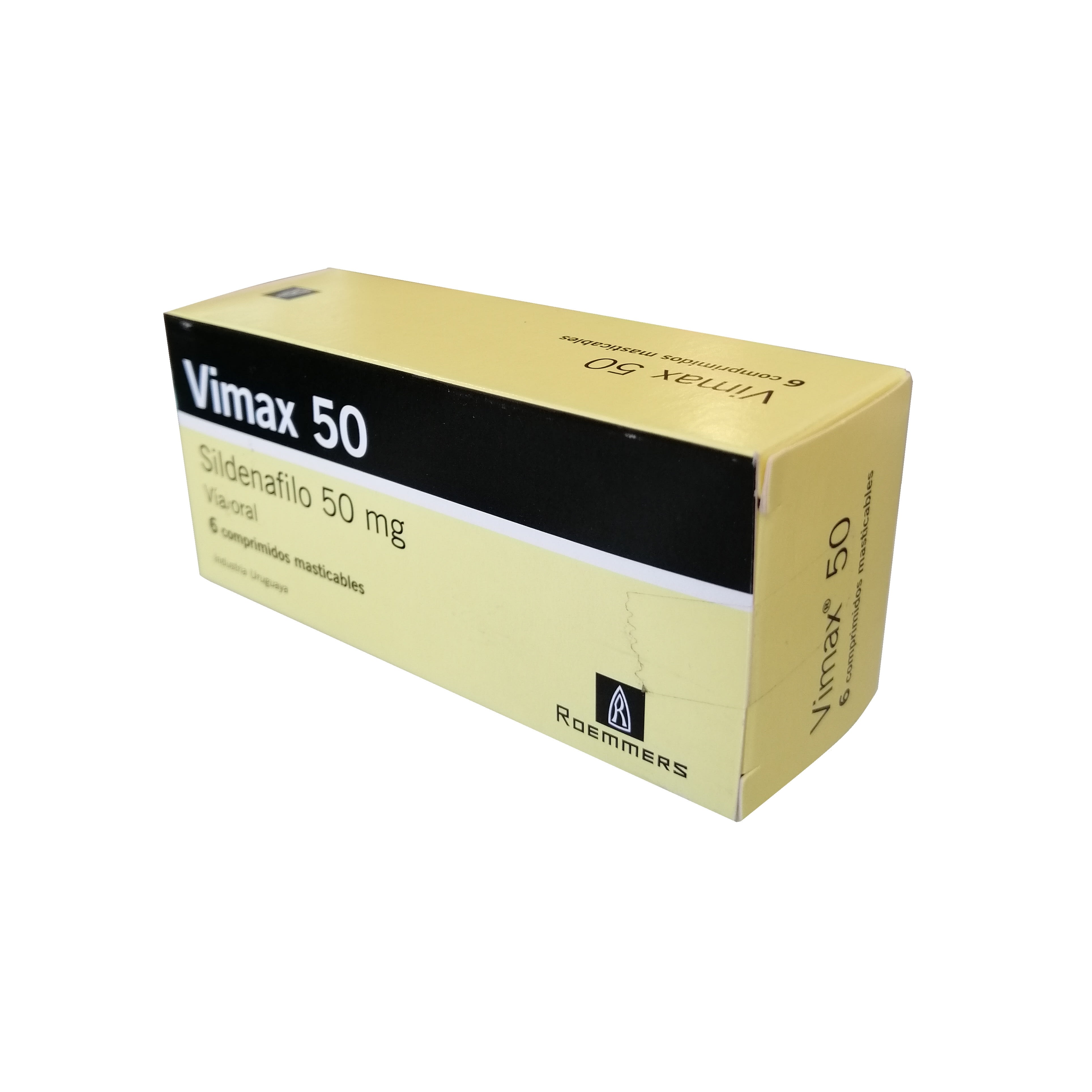 Vimax 50 mg 6 comprimidos masticables - EASYFARMA