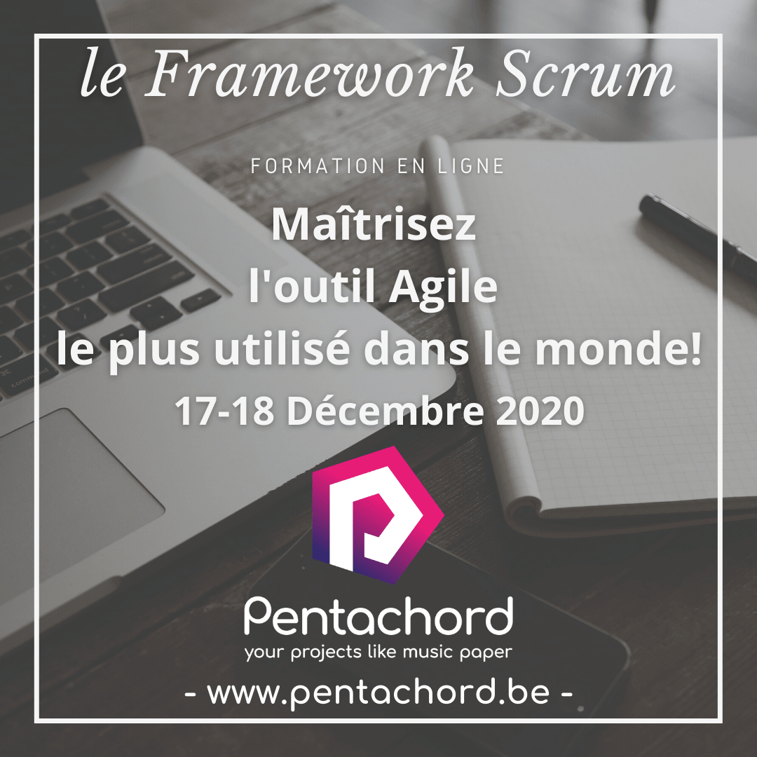 Le Framework Scrum. 17 déc. 2020, 09:00 — 18 déc. 2020, 17:00 à En ligne