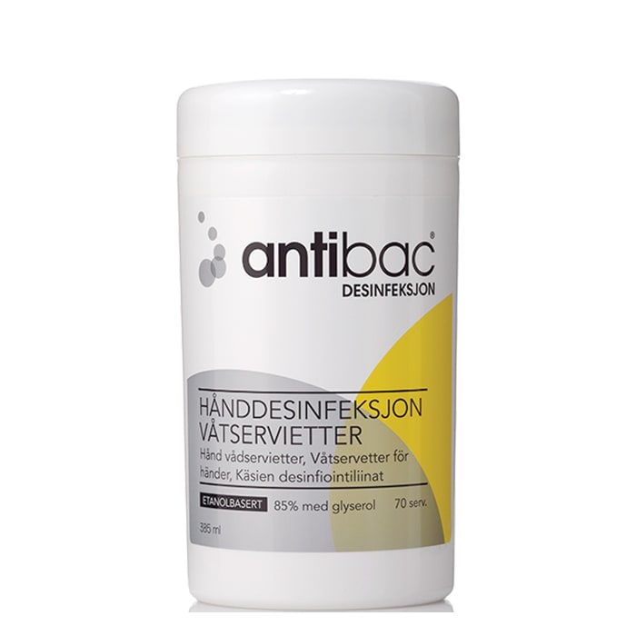 Antibac Våtservietter Hånd 70stk. Biovital