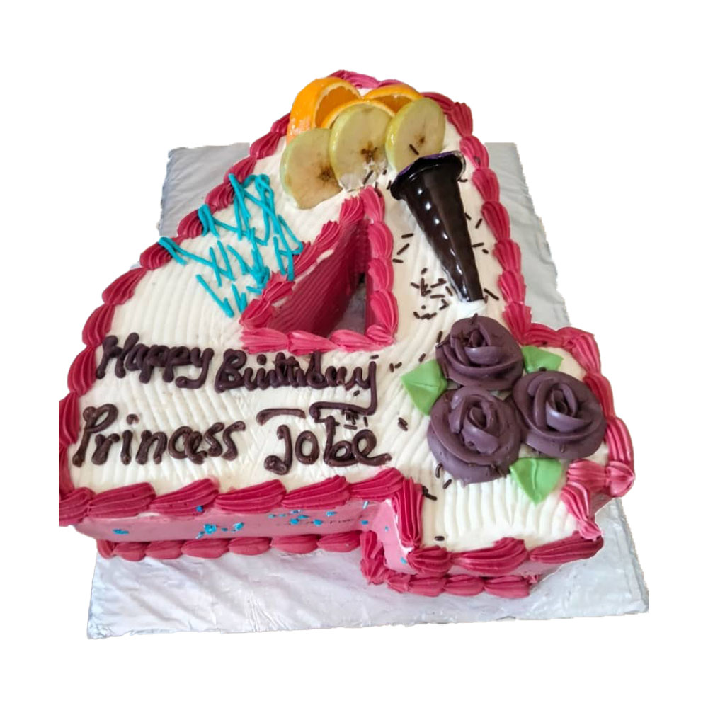 Four(4) shaped Vanilla sponge cake | eBaaba