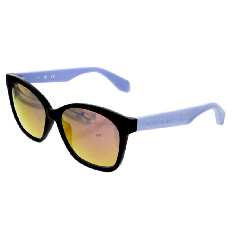 Ladies Original Square Shape Sunglasses (Matte Black/Violet Frame ...