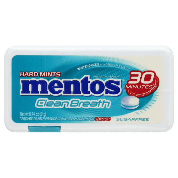 Mentos Hard Mints, Sugarfree, Wintergreen | Fig App
