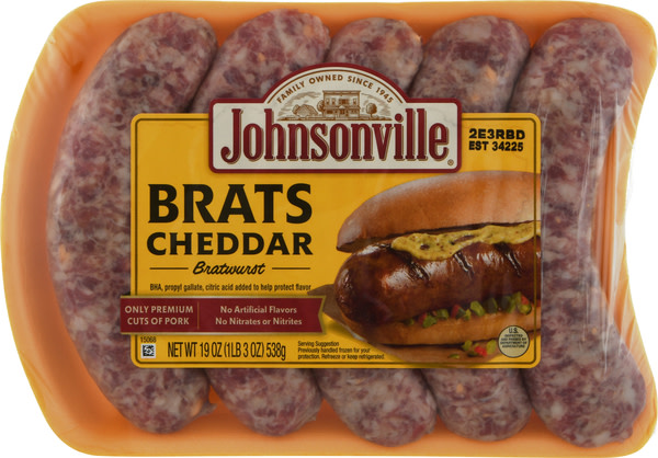 Johnsonville Cheddar Bratwurst