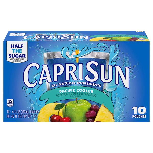 Capri Sun Pacific Cooler Mixed Fruit Flavored Juice Drink Blend