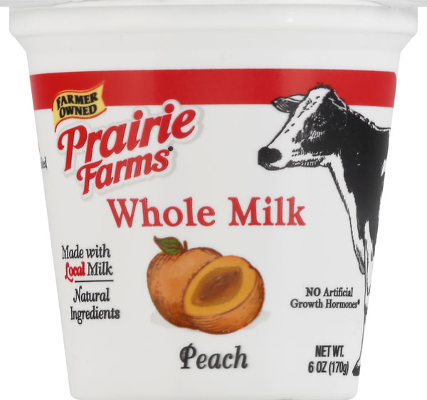 Prairie Farms Whole Milk Peach Yogurt | Fig App