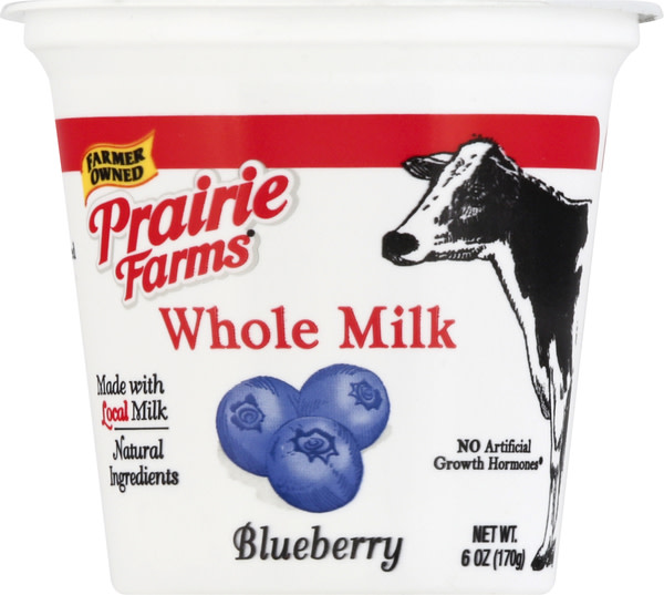 Prairie Farms Whole Milk Blended Blueberry Yogurt | Fig App