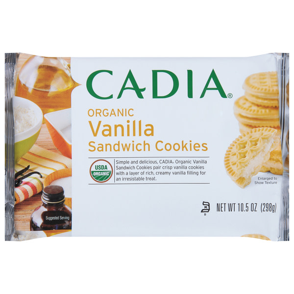 Cadia Organic Vanilla Sandwich Cookies | Fig App
