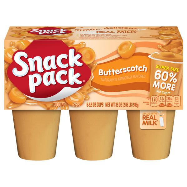 Snack Pack Butterscotch Pudding Super Size | Fig App