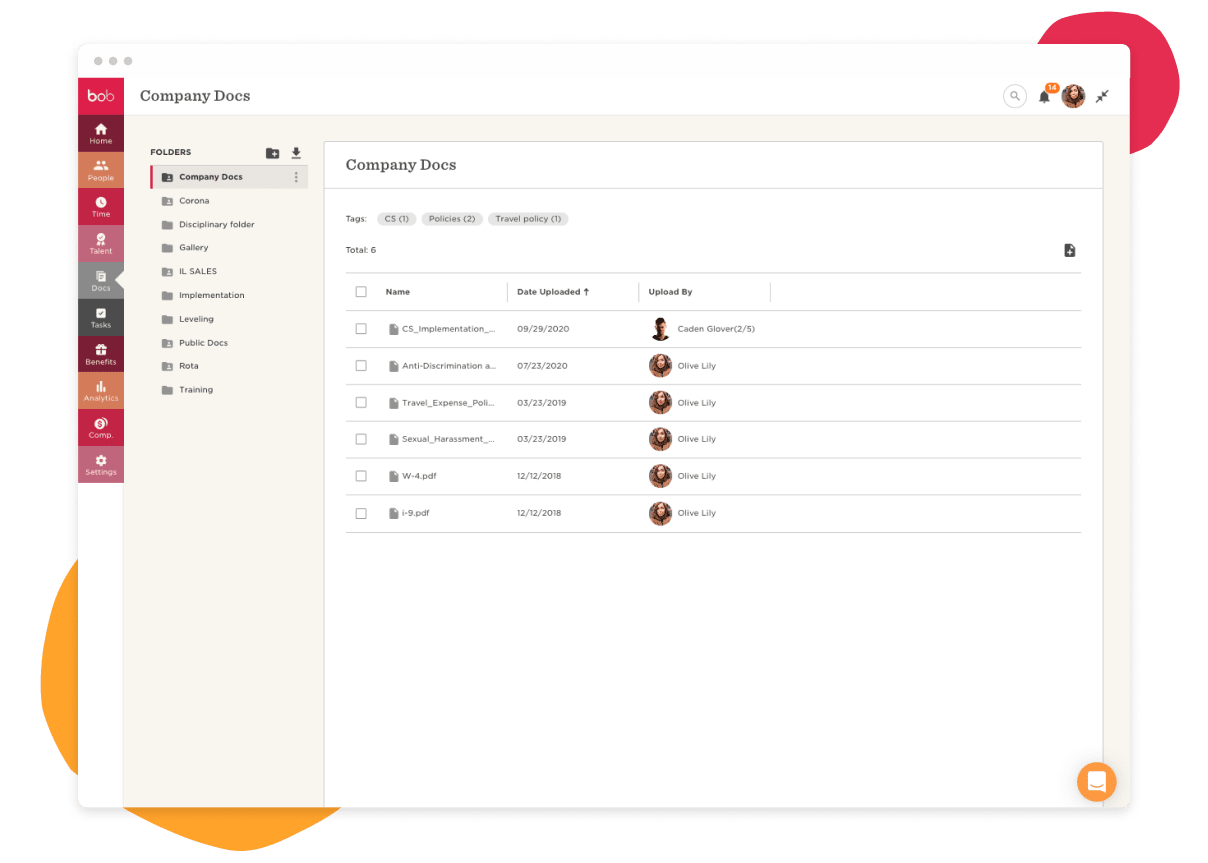 Core HR Process Automation Software | Hibob
