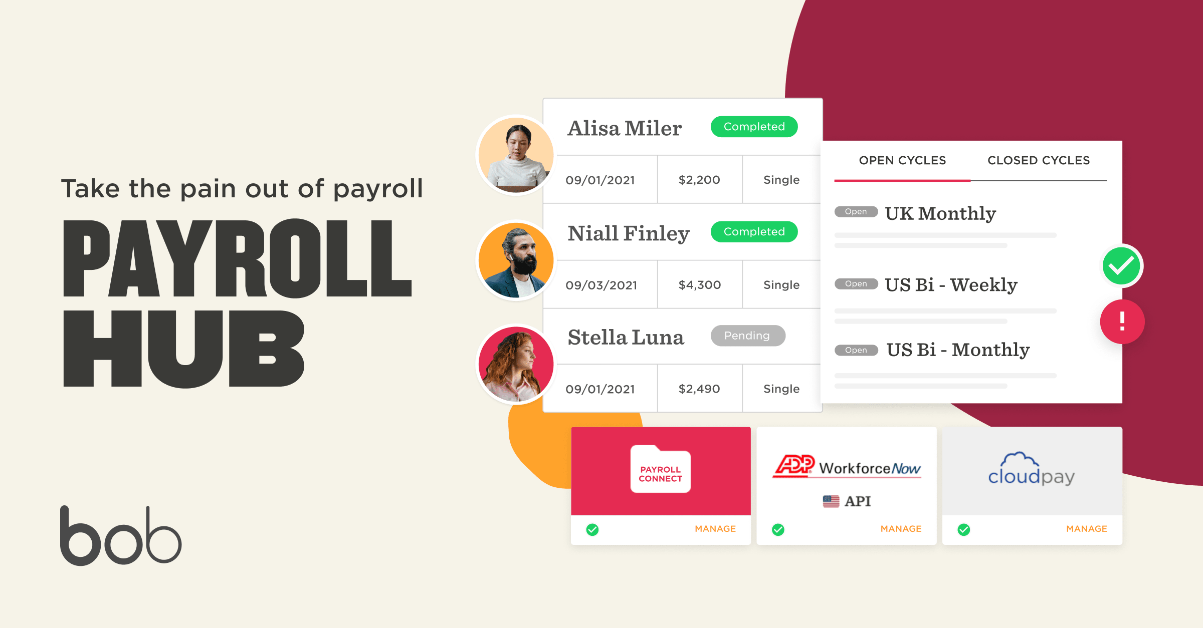 Payroll Hub: HRIS and payroll integration | HiBob