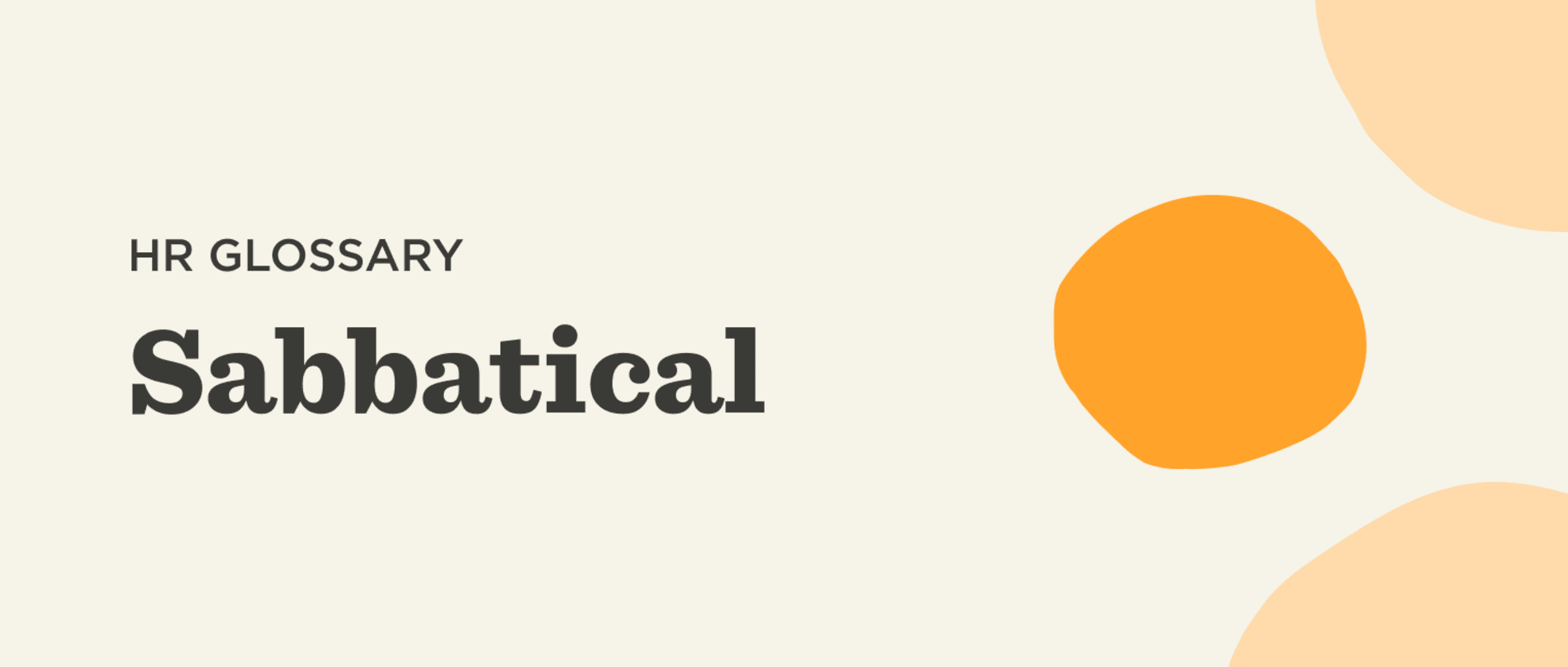 What is sabbatical leave? | Hibob