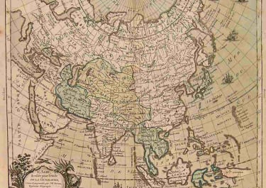 Antique maps of Asia from Michael Jennings