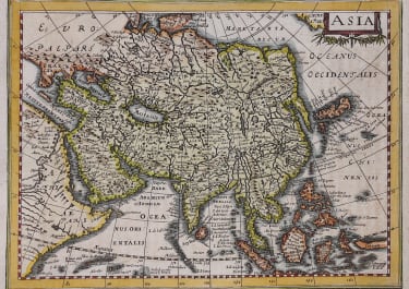 Antique maps of Asia Continent from Michael Jennings.