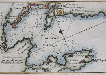 CHART OF CAP D'ANTIBES JUAN LES PINS CANNES || Michael Jennings Antique ...