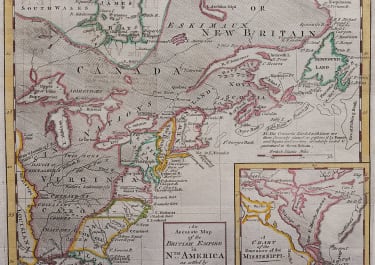 Antique maps of North America from Michael Jennings