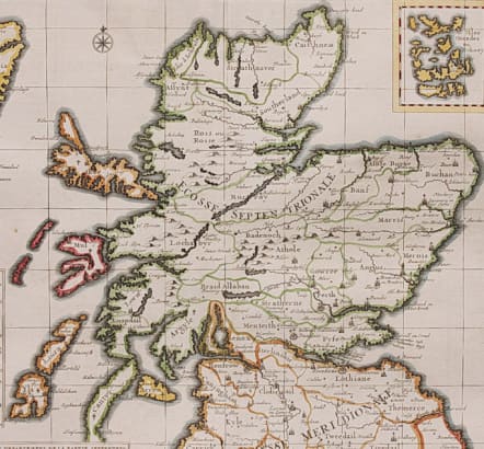 CHATELAIN FOLIO MAP OF SCOTLAND || Michael Jennings Antique Maps and Prints