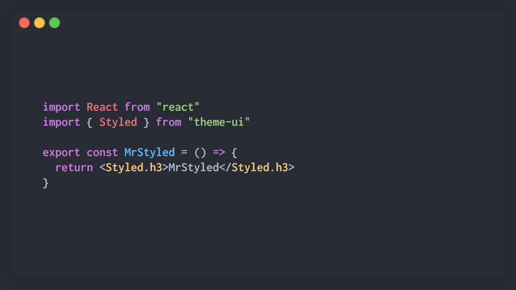 Paul Scanlon | Understanding Theme UI: 2 - Styled component