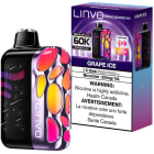 Linvo Rave 60000 Pro Disposable Vape: Grape Ice (20mL) | 180 Smoke