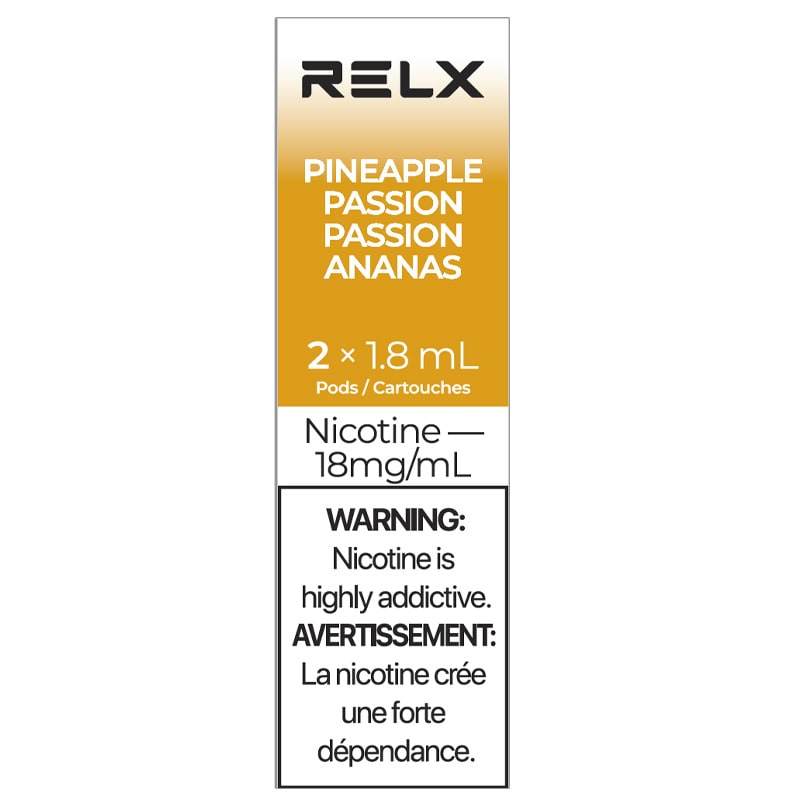 RELX Pods: Pineapple Passion (2pk / 1.8mL ea) | 180 Smoke
