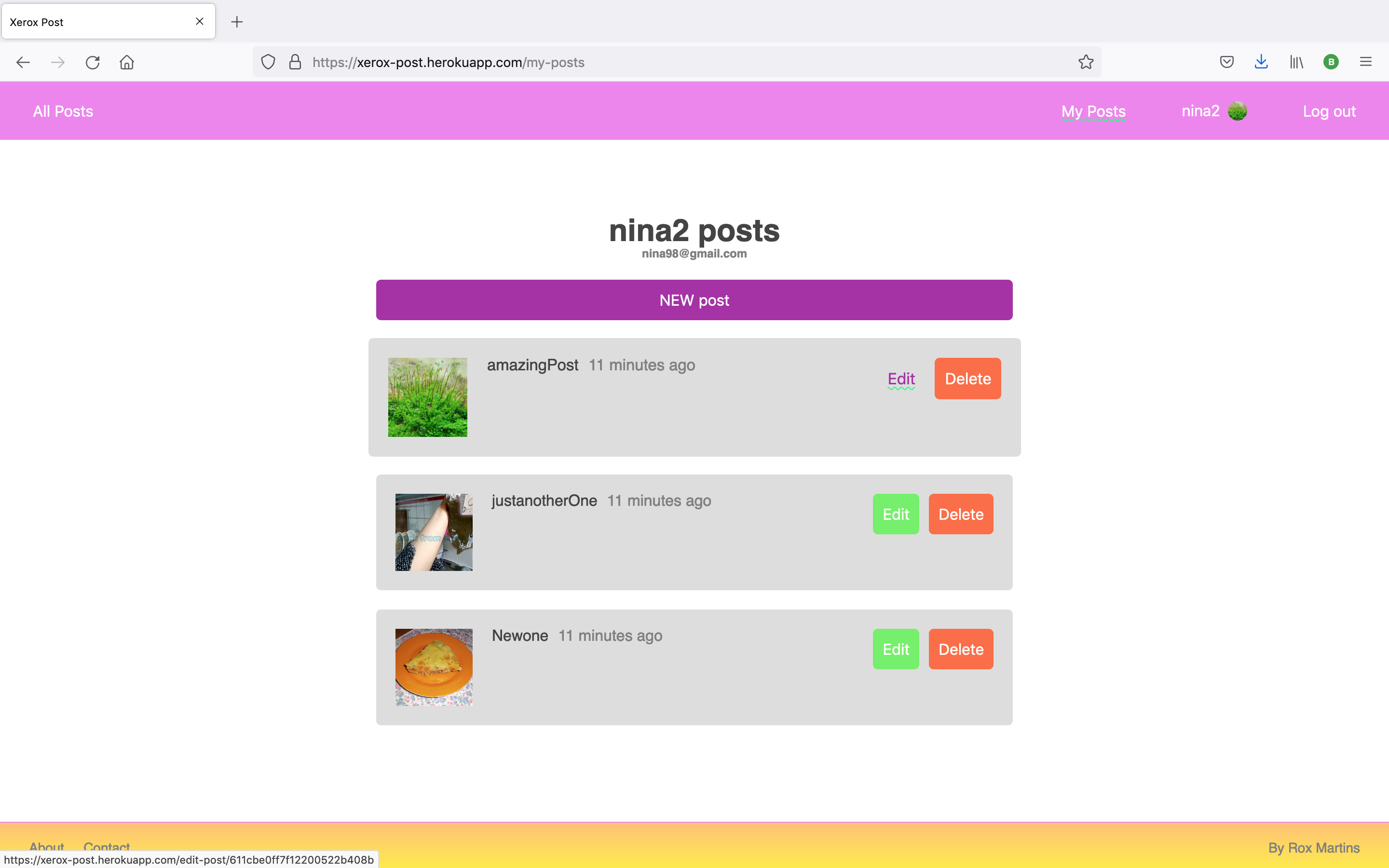 GitHub - xrfg/xerox-post: Multi-user Blog app using MERN technologies