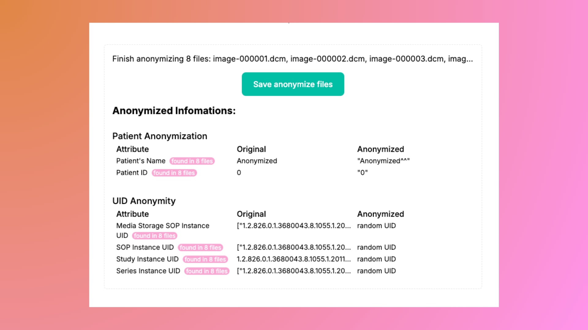 Come Utilizzare il Gratuito DICOM Anonymizer Online su X-ray Interpreter