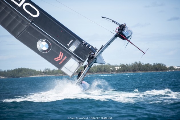Oracle Team USA capsize their development boat in Bermuda - MySailing ...