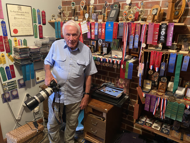 The 93-year-old photographer still chasing the perfect bird shot ...