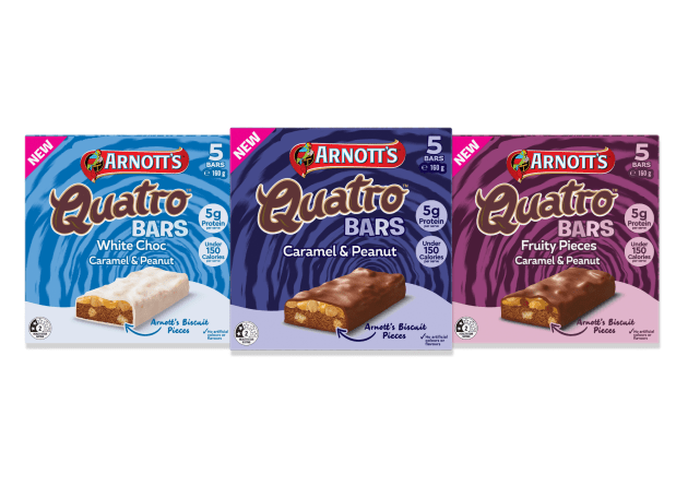 Arnott's Quatro returns to shelves in new bar format - Food & Drink ...