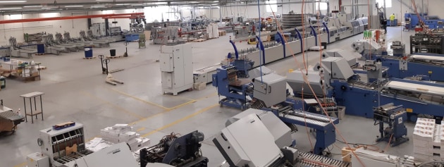 Perfect binding lines ready for trade - Print21