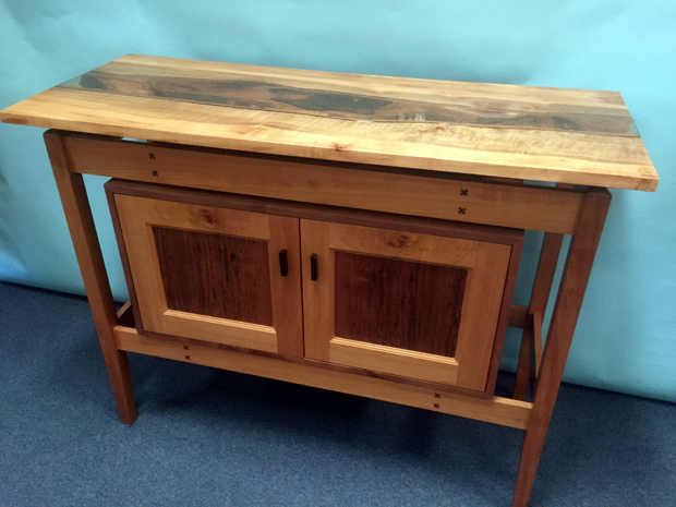 Split Slab Hall Table Cabinet - Australian Wood Review