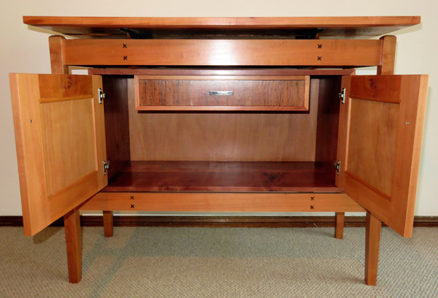 Split Slab Hall Table Cabinet - Australian Wood Review