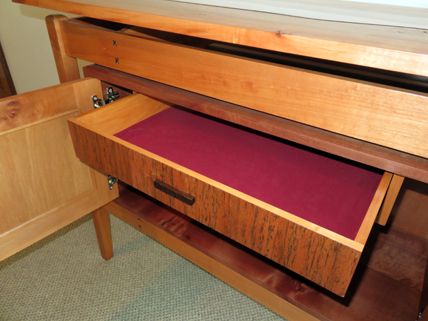 Split Slab Hall Table Cabinet - Australian Wood Review