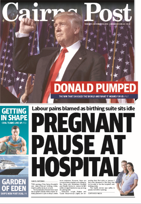 Newspaper front pages: Trumpageddon - AdNews