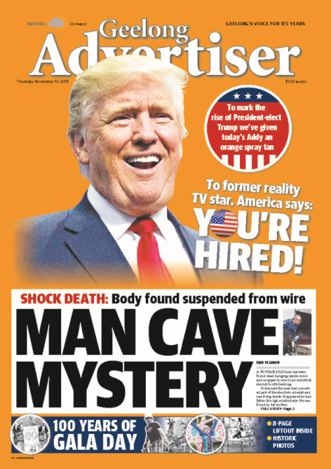 Newspaper front pages: Trumpageddon - AdNews