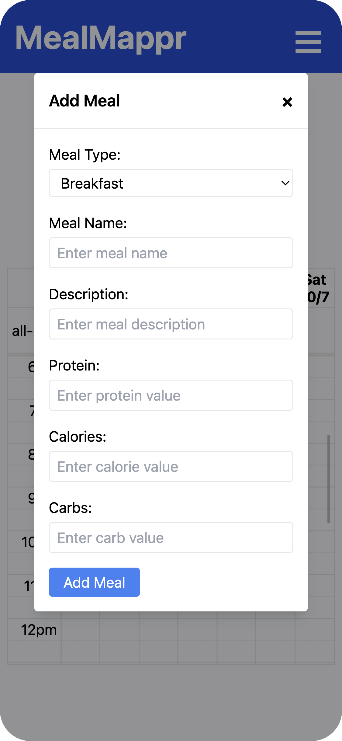 GitHub - Omar4589/MealMappr: A digital meal planning application designed to simplify nutrition ...
