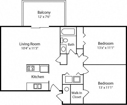 1, 2 & 3 Bedroom Floor Plans | Spring Forest Apartments | Raleigh, NC