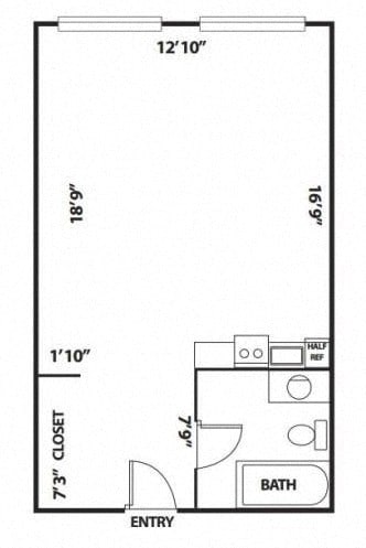 Floor Plans of The Flat in Los Angeles, CA