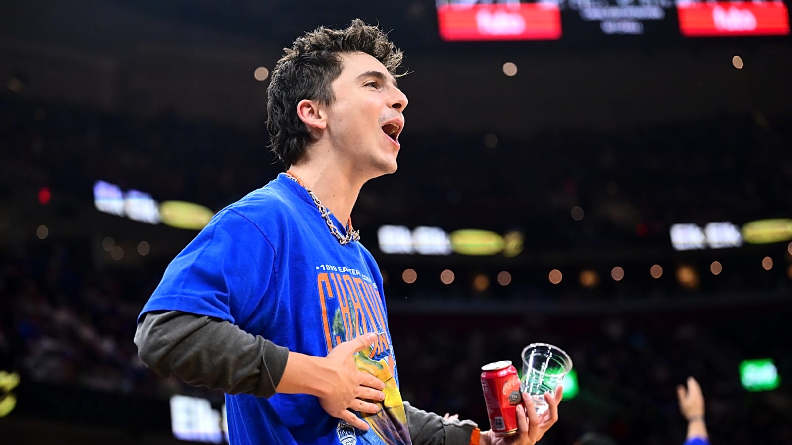 Timothee Chalamet was living every Knicks fan’s dream in Game 4 ...
