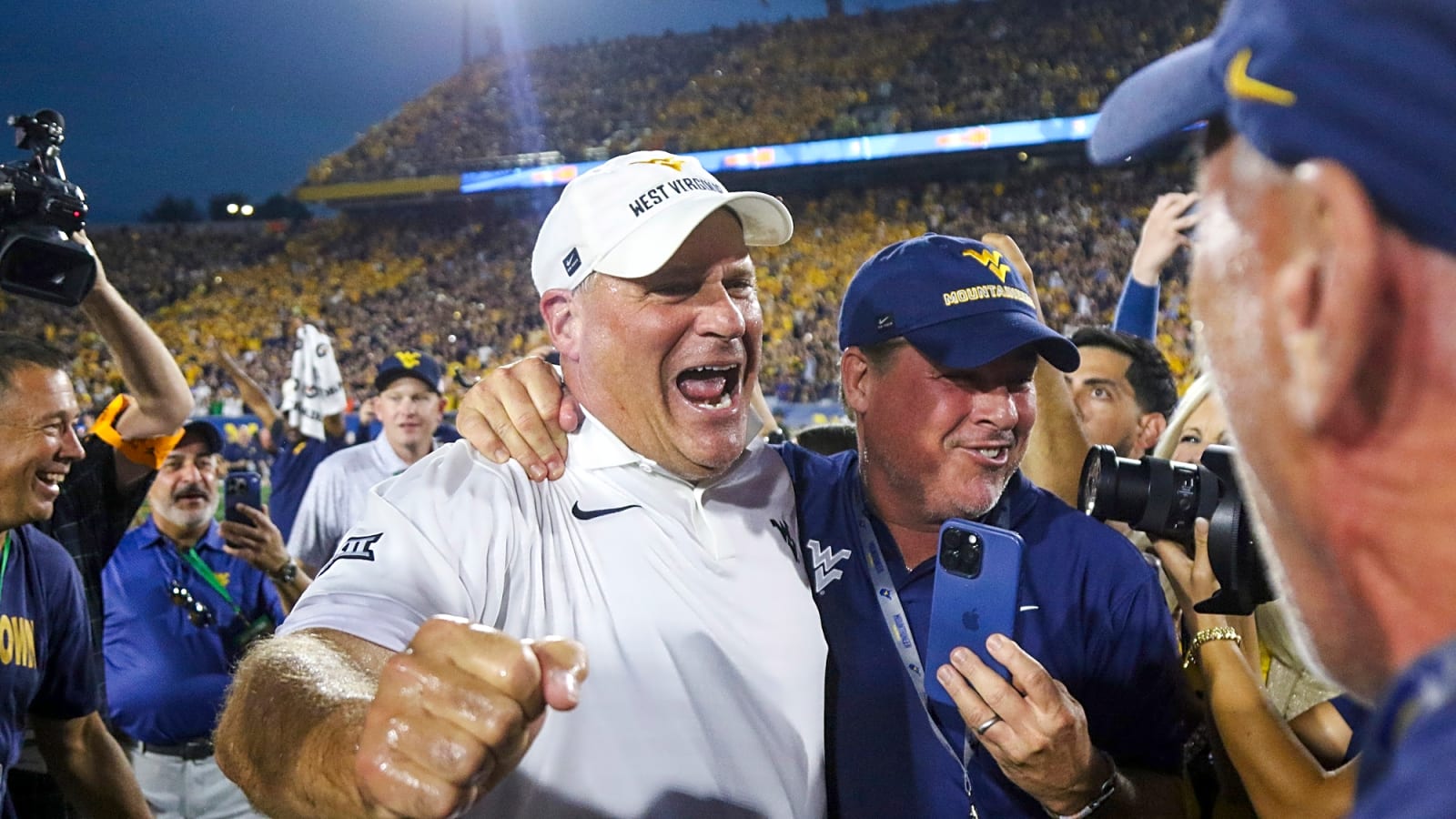 Watch: Rich Rodriguez Gets Emotional After Backyard Brawl Upset ...