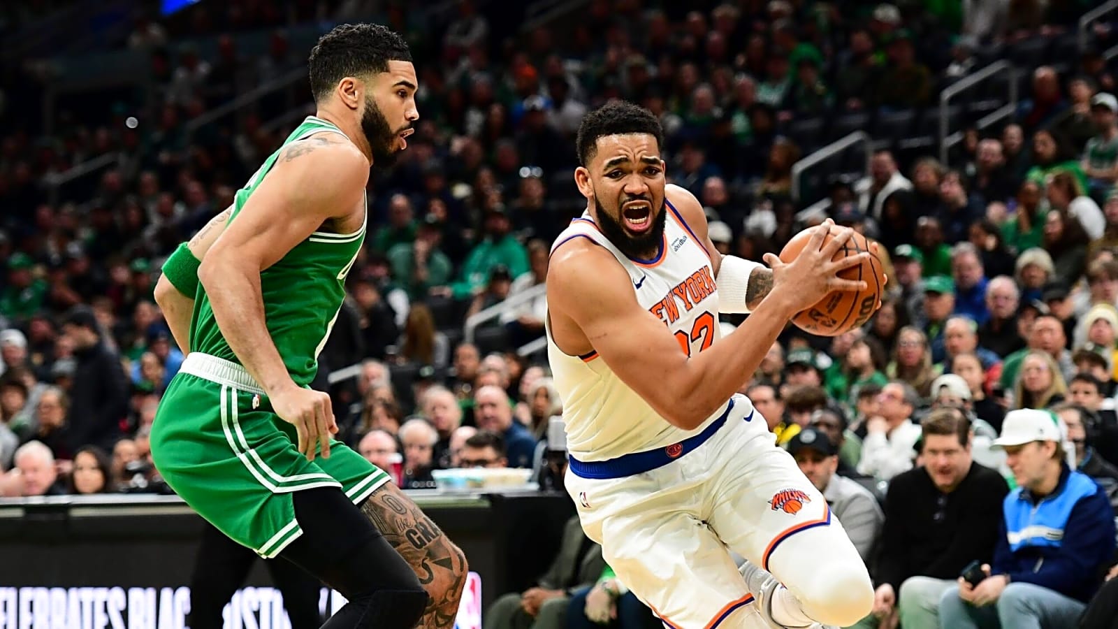 Knicks’ Karl-Anthony Towns discusses need to adjust to Celtics ...