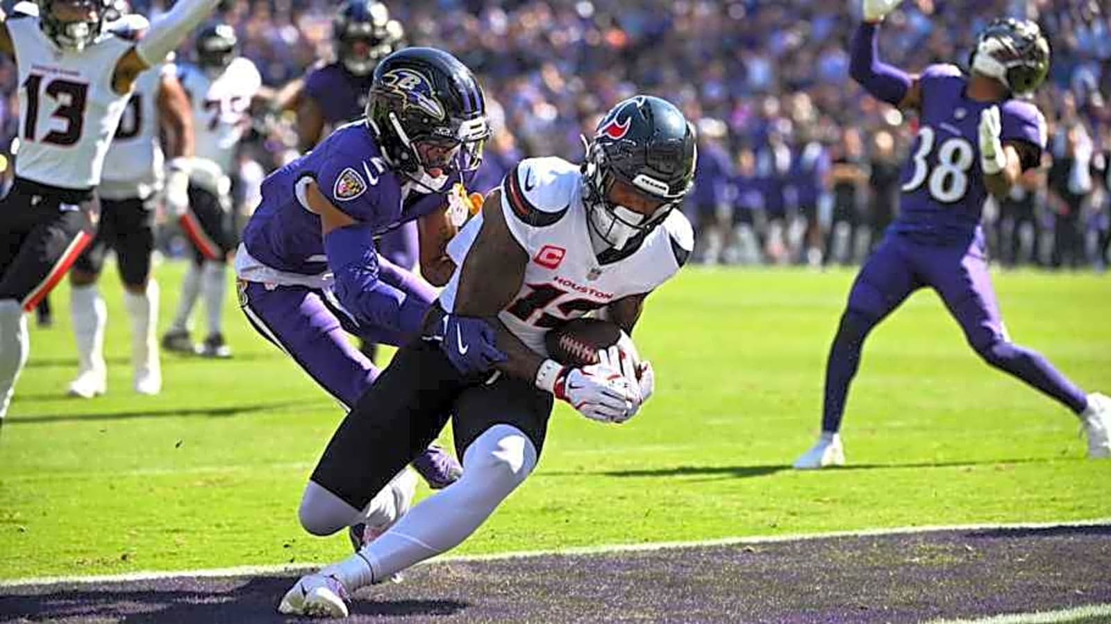 Texans WR Nico Collins Reacts to Historic Road Win vs. Ravens | Yardbarker
