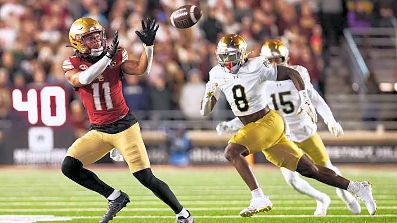 Boston College Football WR Lewis Bond Breaks Program Record | Yardbarker