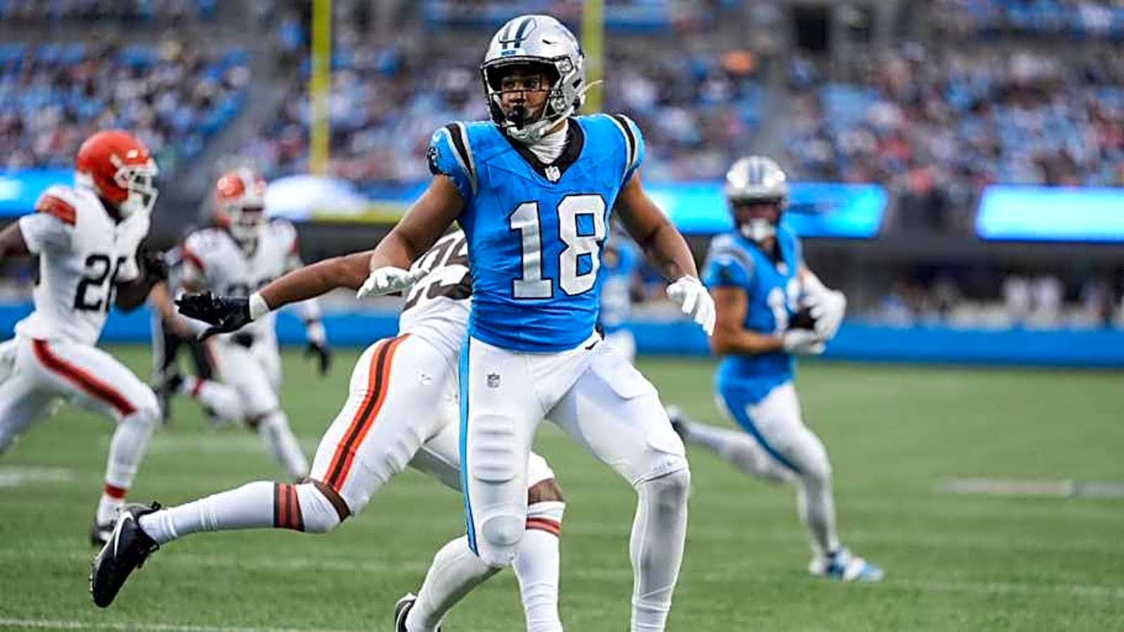 Panthers pass Rams on Jalen Coker's first touchdown of 2025 NFL season ...