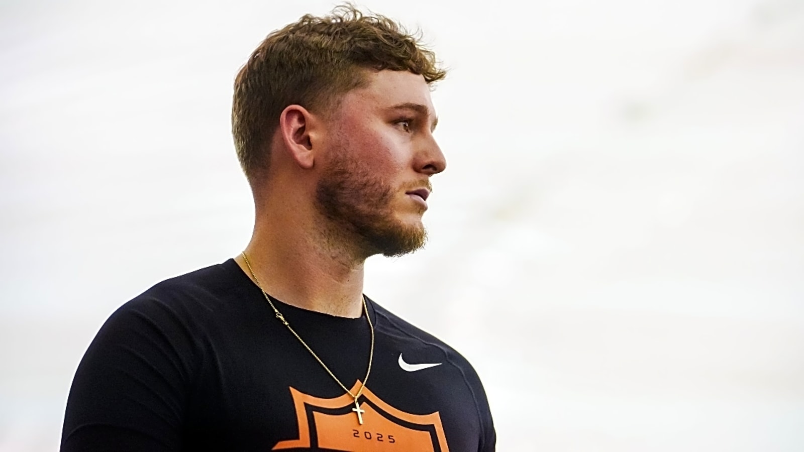 Quinn Ewers wipes tears away while taking Miami Dolphins draft phone ...