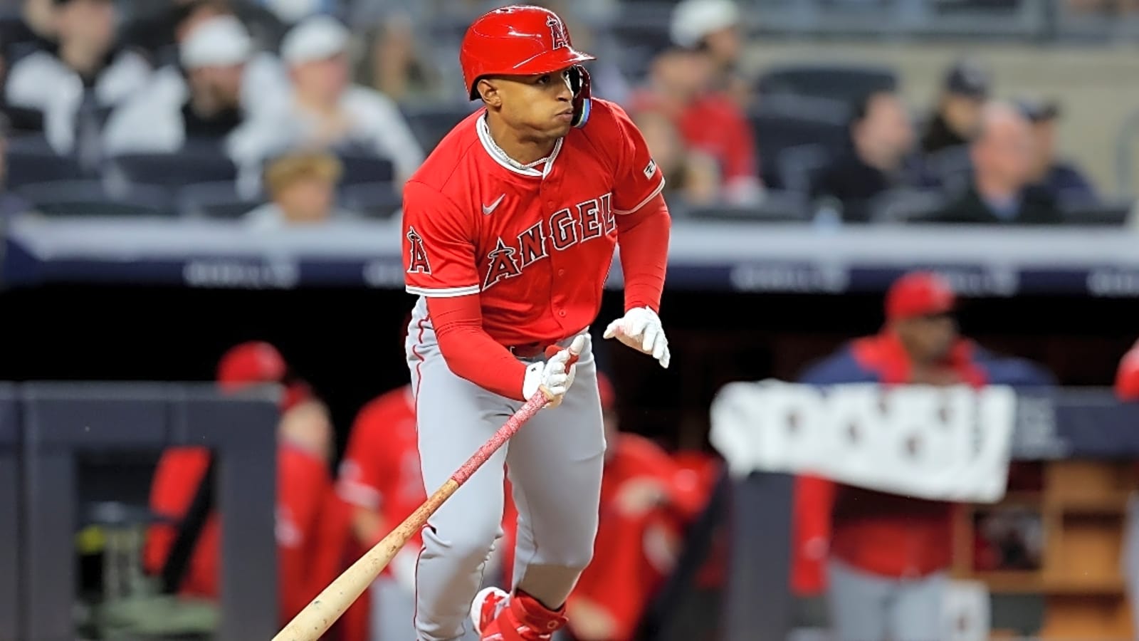 Christian Moore records first MLB hit with triple at Yankee Stadium ...