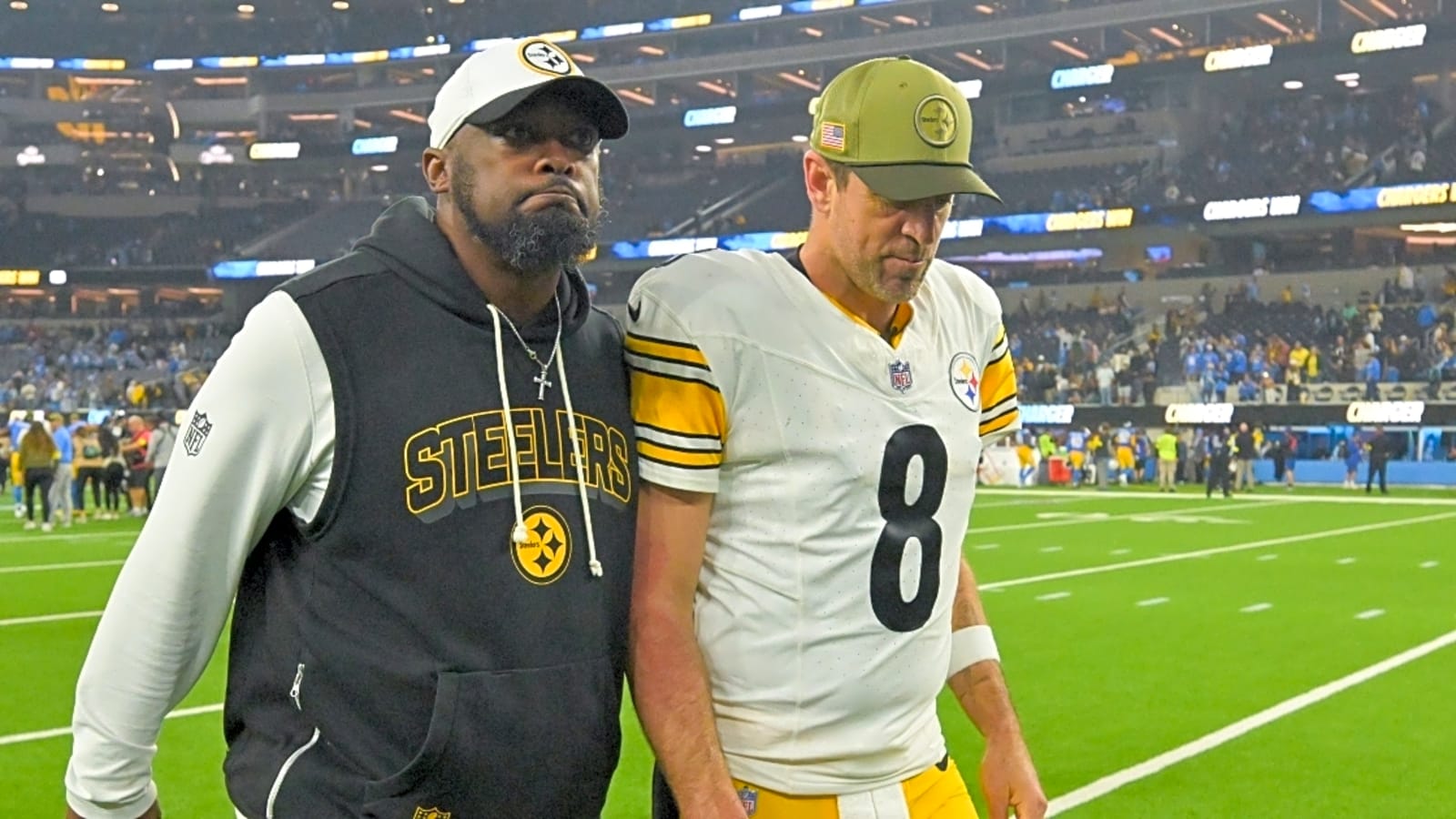 Report: Aaron Rodgers got emotional during Mike Tomlin’s final meeting ...