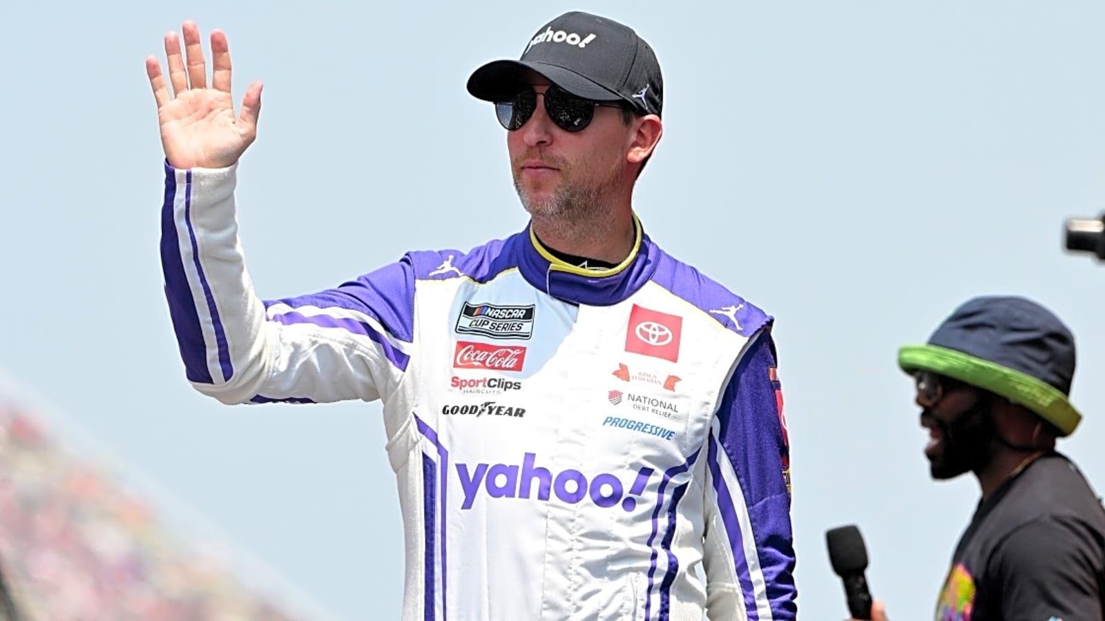 Denny Hamlin stretches fuel to win NASCAR Cup Series race at Michigan ...