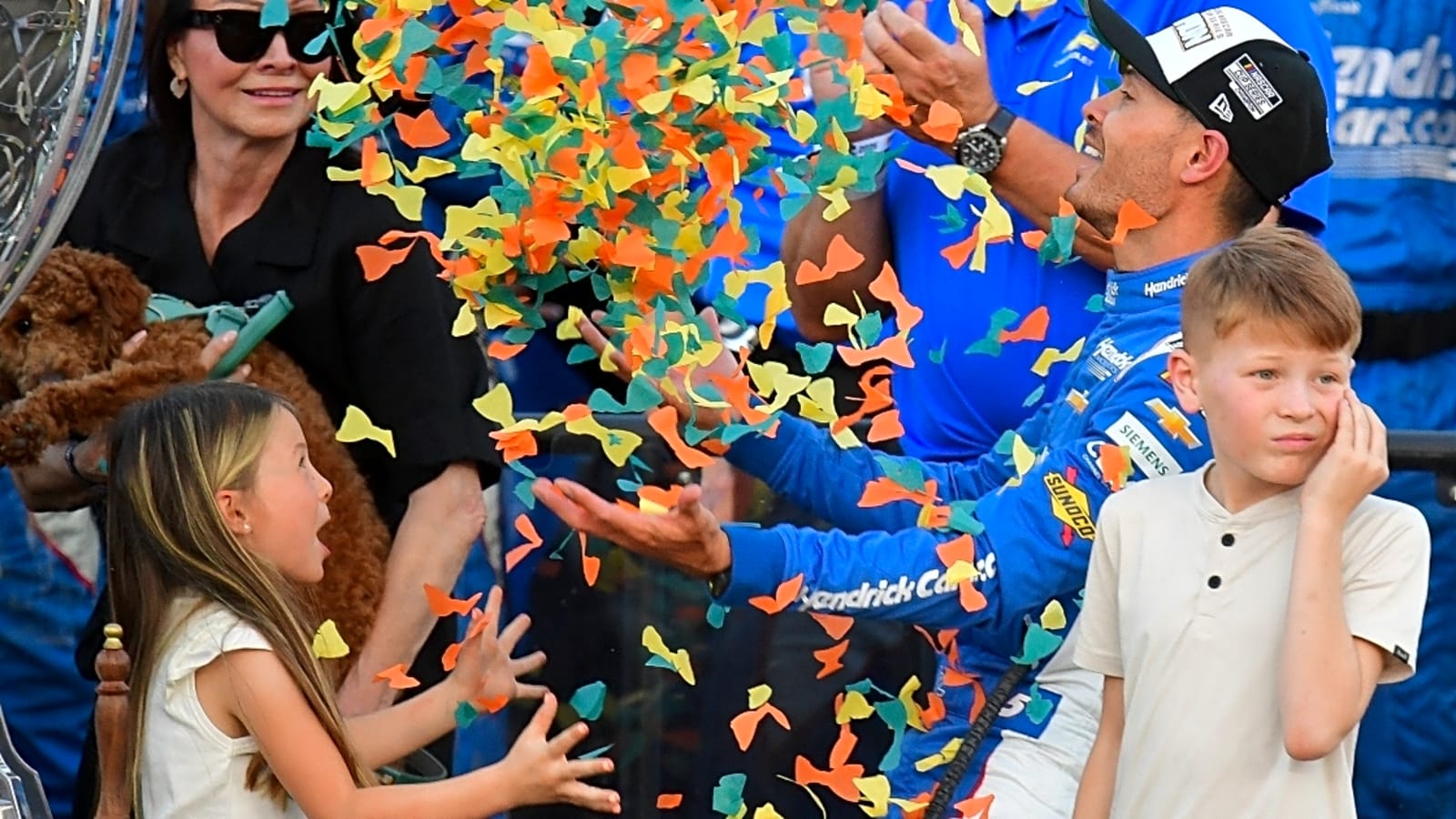 Kyle Larson proud dad after daughter Audrey wins box stock race ...