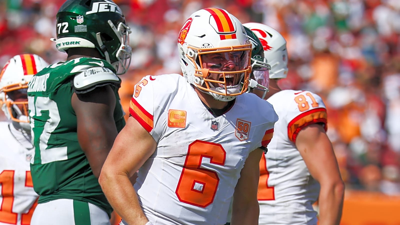 Buccaneers’ QB Baker Mayfield Dealing with Biceps Injury Ahead of ...