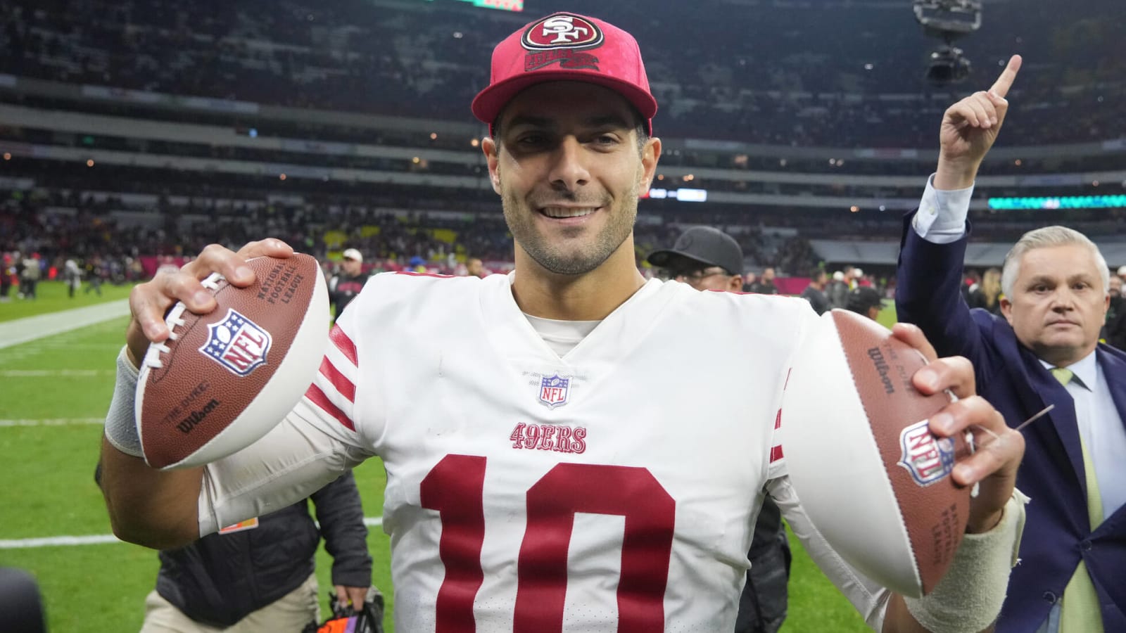 Artist's Jimmy G. project comes to an end with Raiders news | Yardbarker